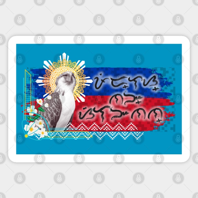 Phil.Eagle Flag Baybayin word Perlas ng Silanganan (Pearl of the Orient ...